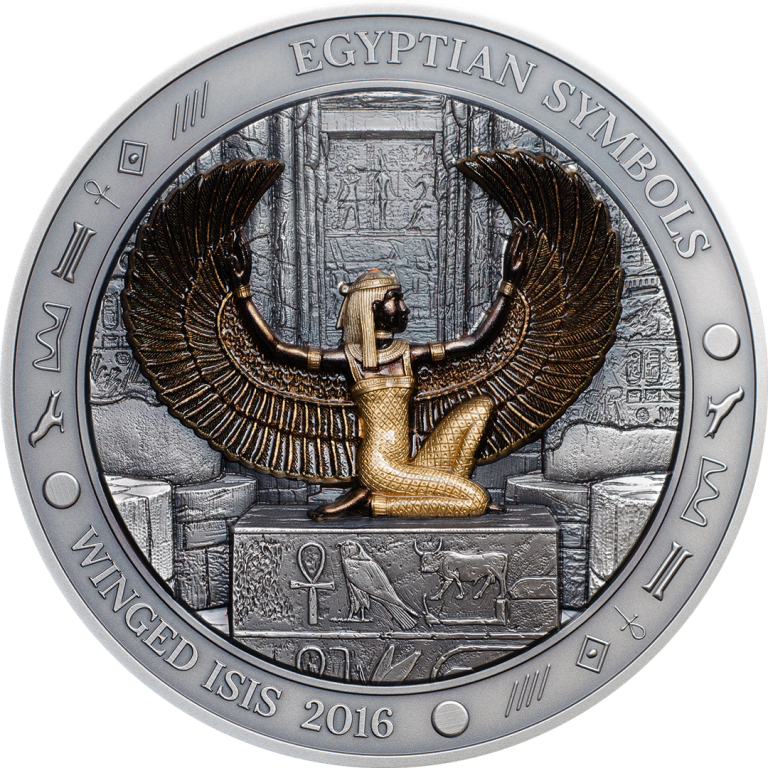 Palau - 2016 - 20 Dollars - Egyptian Symbols WINGED ISIS - NumisCollect