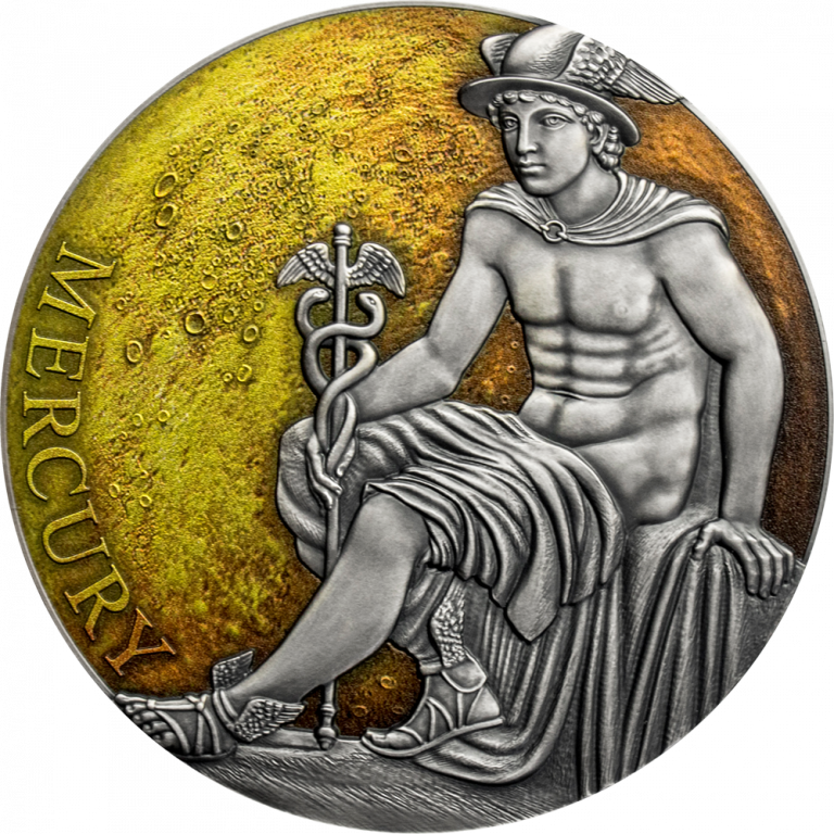 Cameroon - 2019 - 3000 Francs - Mercury Planets & Gods - NumisCollect