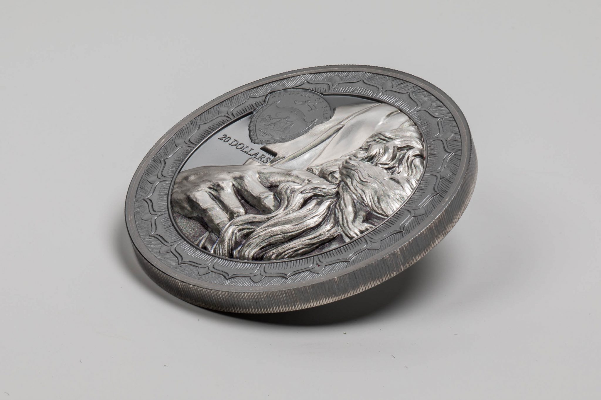 Palau - 2022 - 20 Dollars - Moses of Michelangelo - NumisCollect