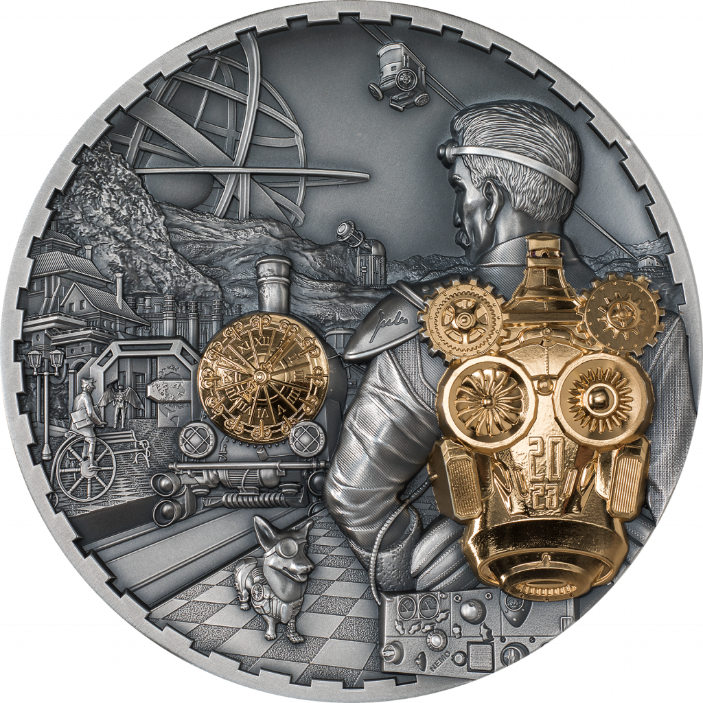 Cook Islands - 2023 - 100 Dollars - Steampunk Jet Pack Kilo Silver ...
