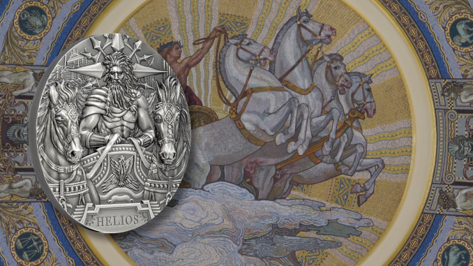 Cook Islands - 2022 - 20 Dollars - Gods of the World HELIOS The Sun God ...