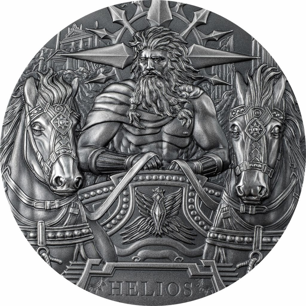 Cook Islands - 2022 - 20 Dollars - Gods of the World HELIOS The Sun God ...