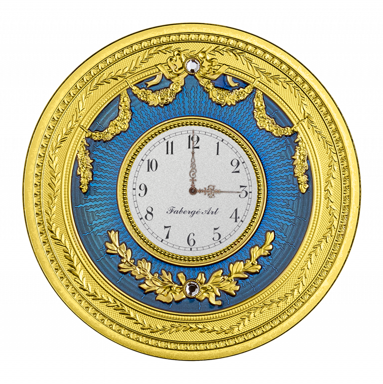 Niue - 2022 - 1 Dollar - Blue Table Clock Faberge - NumisCollect