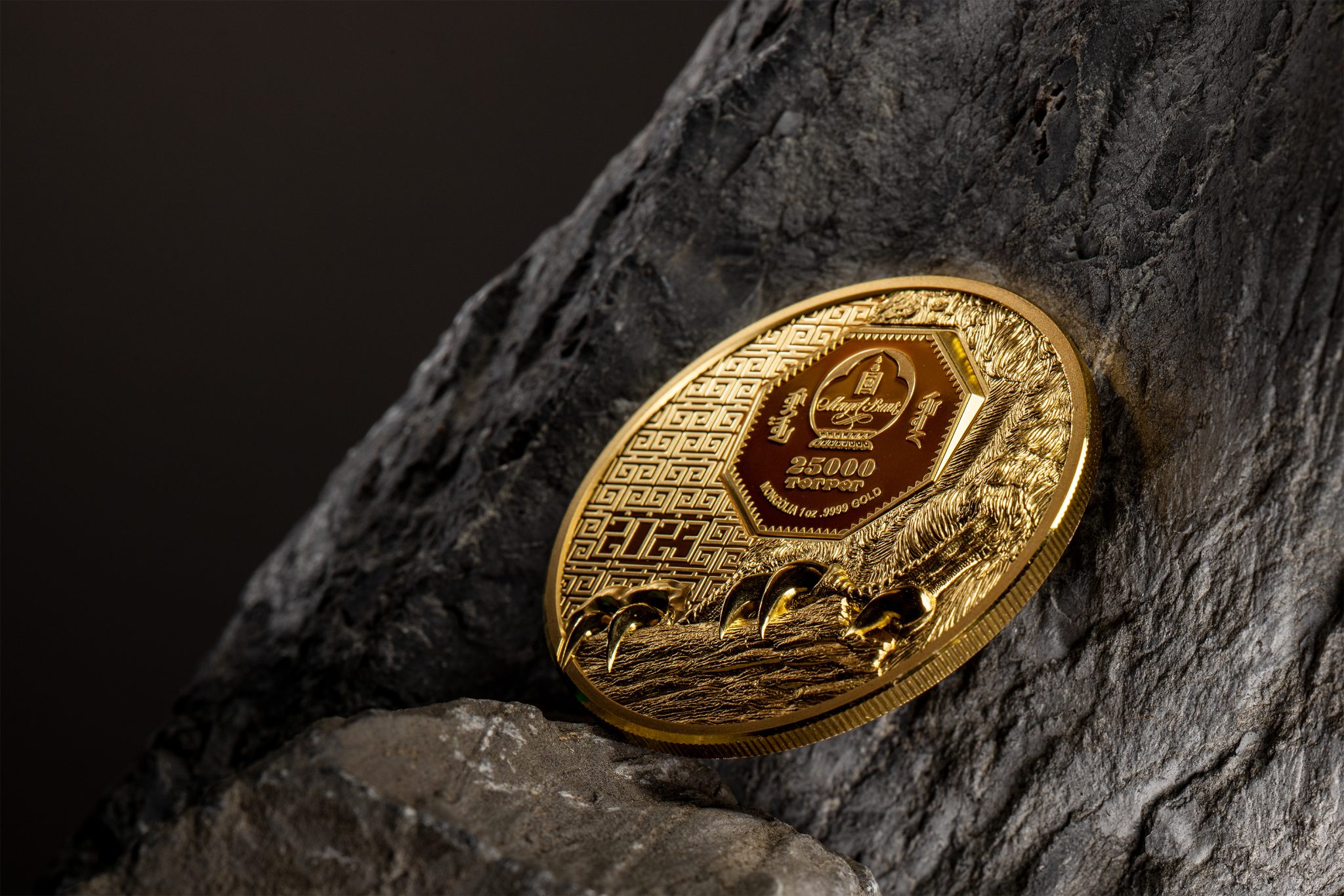 Mongolia - 2023 - 25000 Togrog - Mongolian Falcon 1oz GOLD - NumisCollect