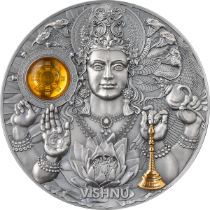 Niue - 2023 - 5 Dollars - Divine Faces of the Sun Vishnu - NumisCollect