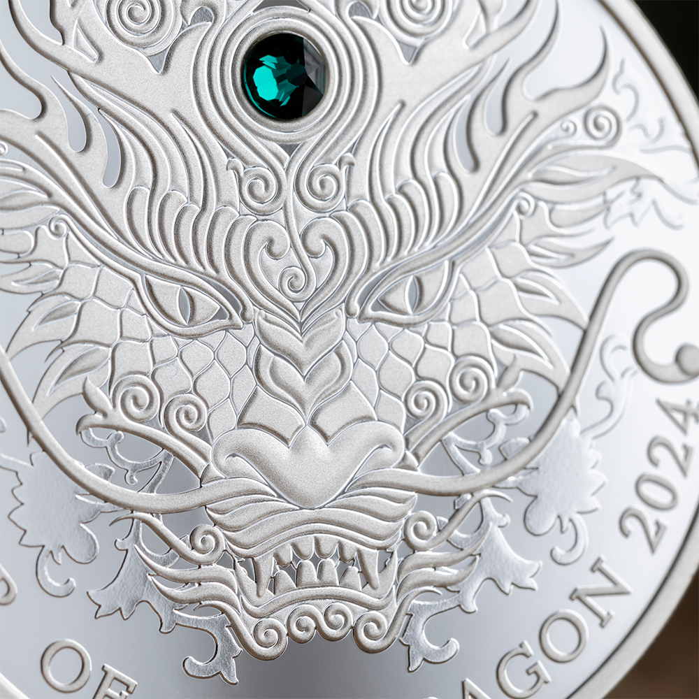 Ghana - 2024 - 2 Cedis - Year of the Dragon Lunar Year Series ...
