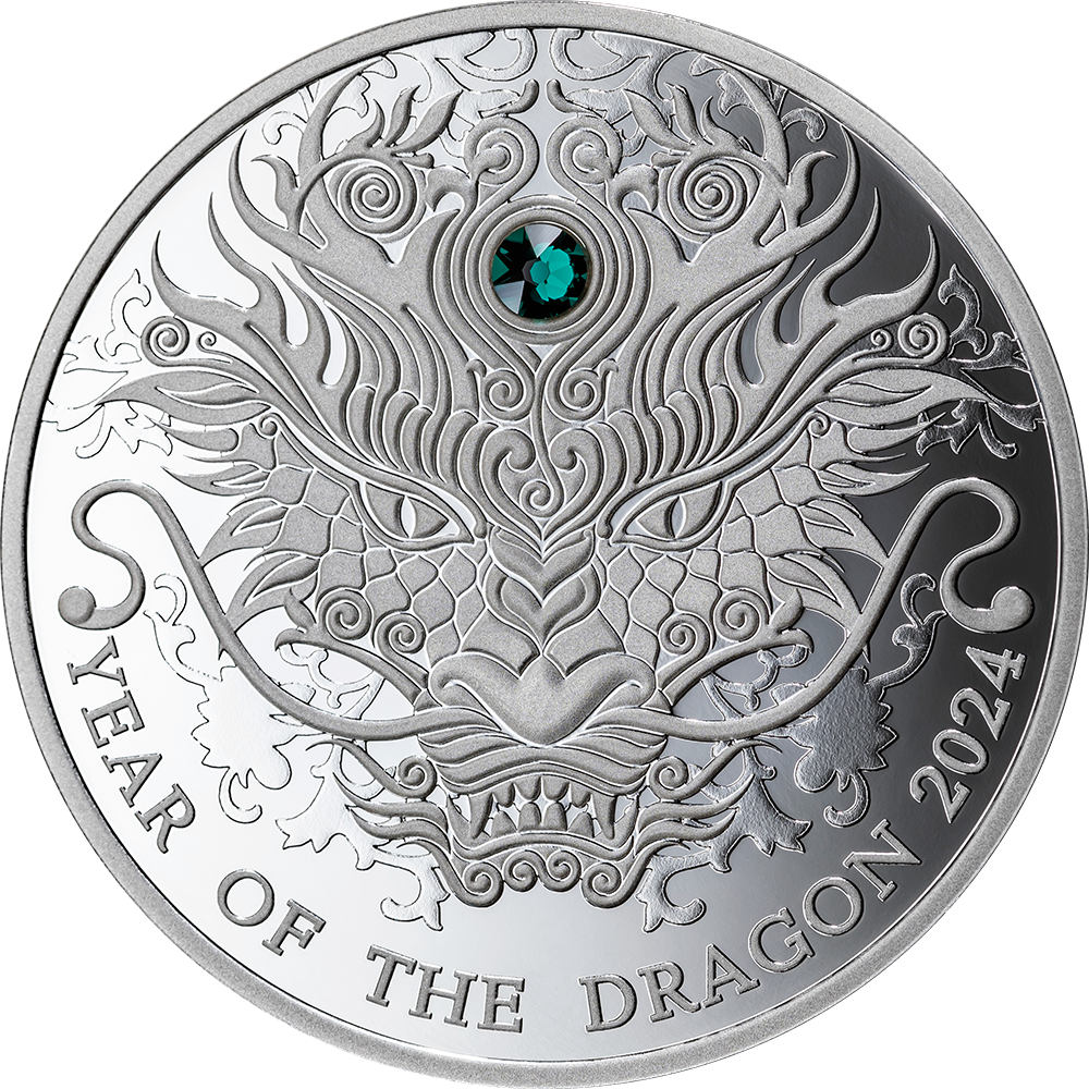 Ghana - 2024 - 2 Cedis - Year of the Dragon Lunar Year Series ...