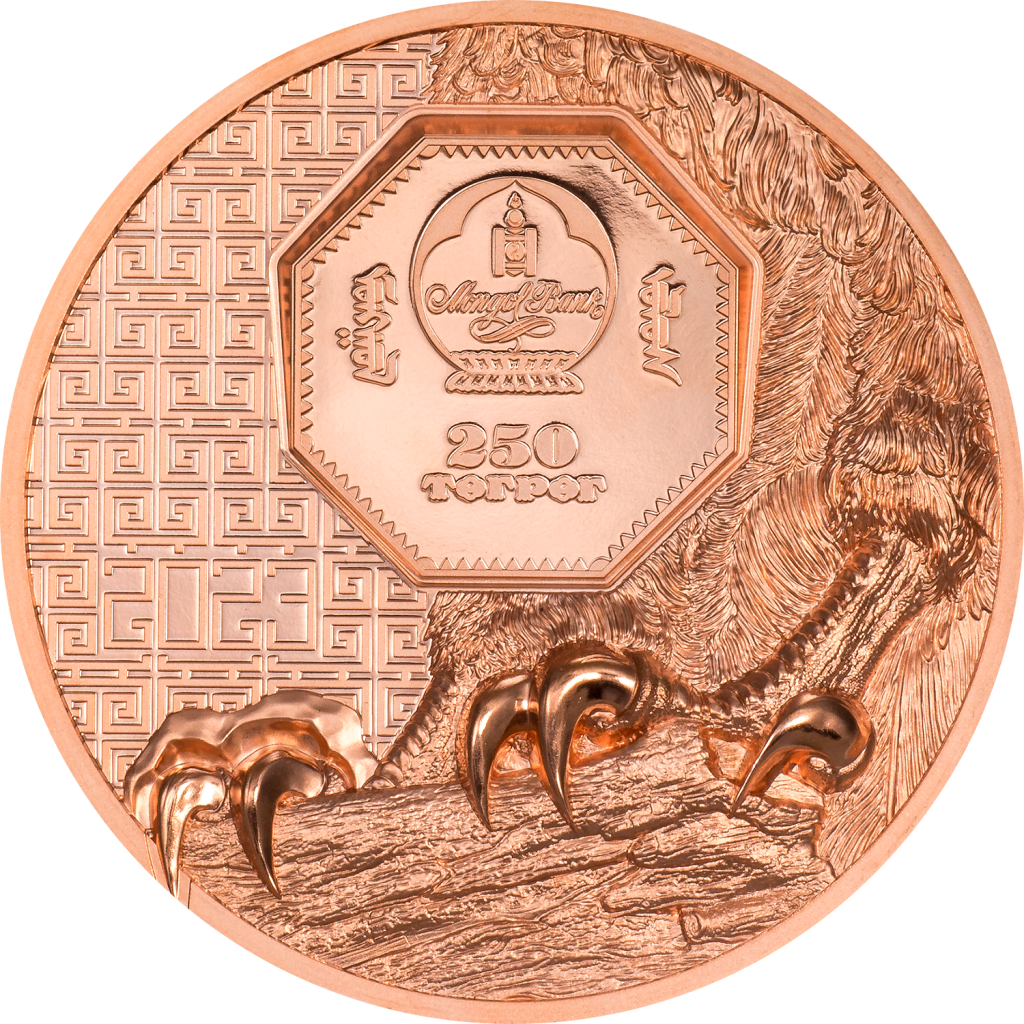 Mongolia - 2023 - 250 Togrog - Mongolian Falcon 50g COPPER - NumisCollect