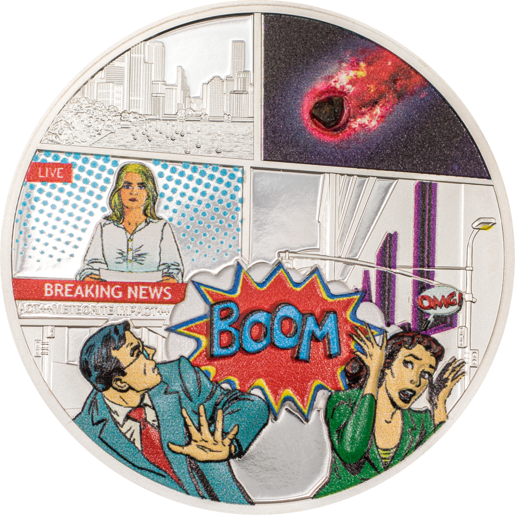 Cook Islands - 2023 - 5 Dollars - Tenham Meteorite - NumisCollect