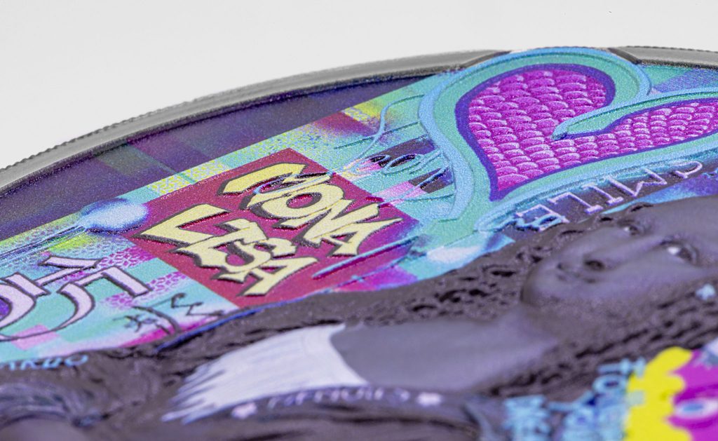 Cook Islands - 2023 - 20 Dollars - Mona Lisa Graffiti Art series ...