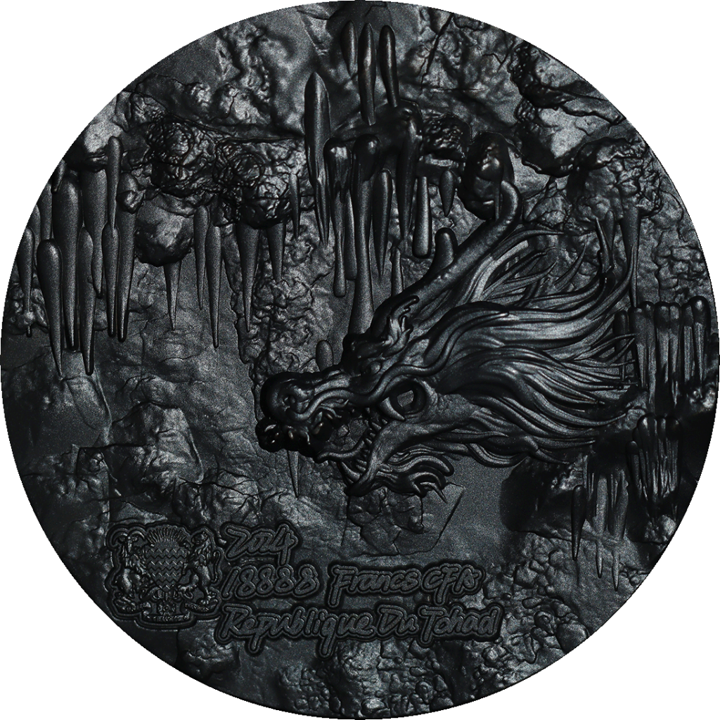 Chad - 2024 - 18888 Francs - 9 Dragon Series ANCESTRAL DRAGON (silver ...