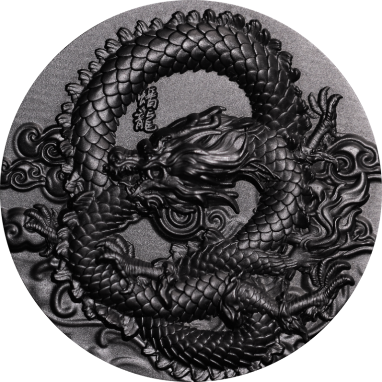 Chad - 2024 - 9x 18888 Francs - 9 Dragon Series OBSIDIAN BLACK full set ...