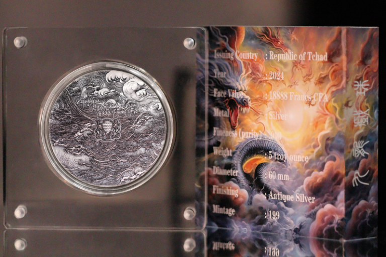 Chad - 2024 - 18888 Francs - Pearl with 9 Dragons - NumisCollect