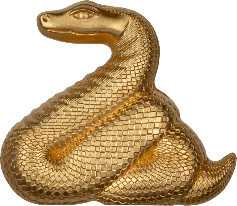 Mongolia - 2025 - 1000 Togrog - Year of the Snake 3D gilded edition ...