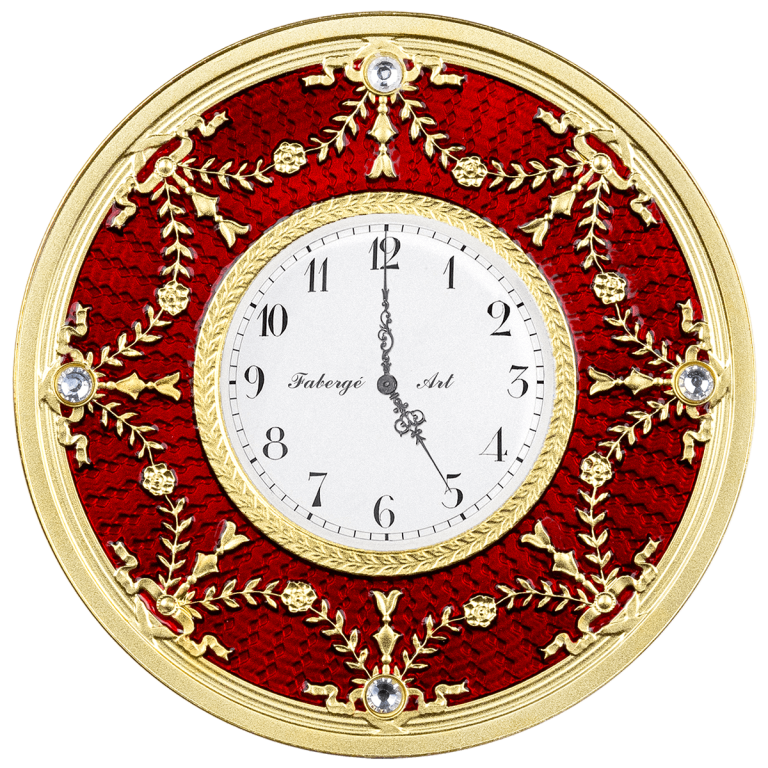 Niue - 2024 - 1 Dollars - Red Table Clock (Timeless art of Faberge ...