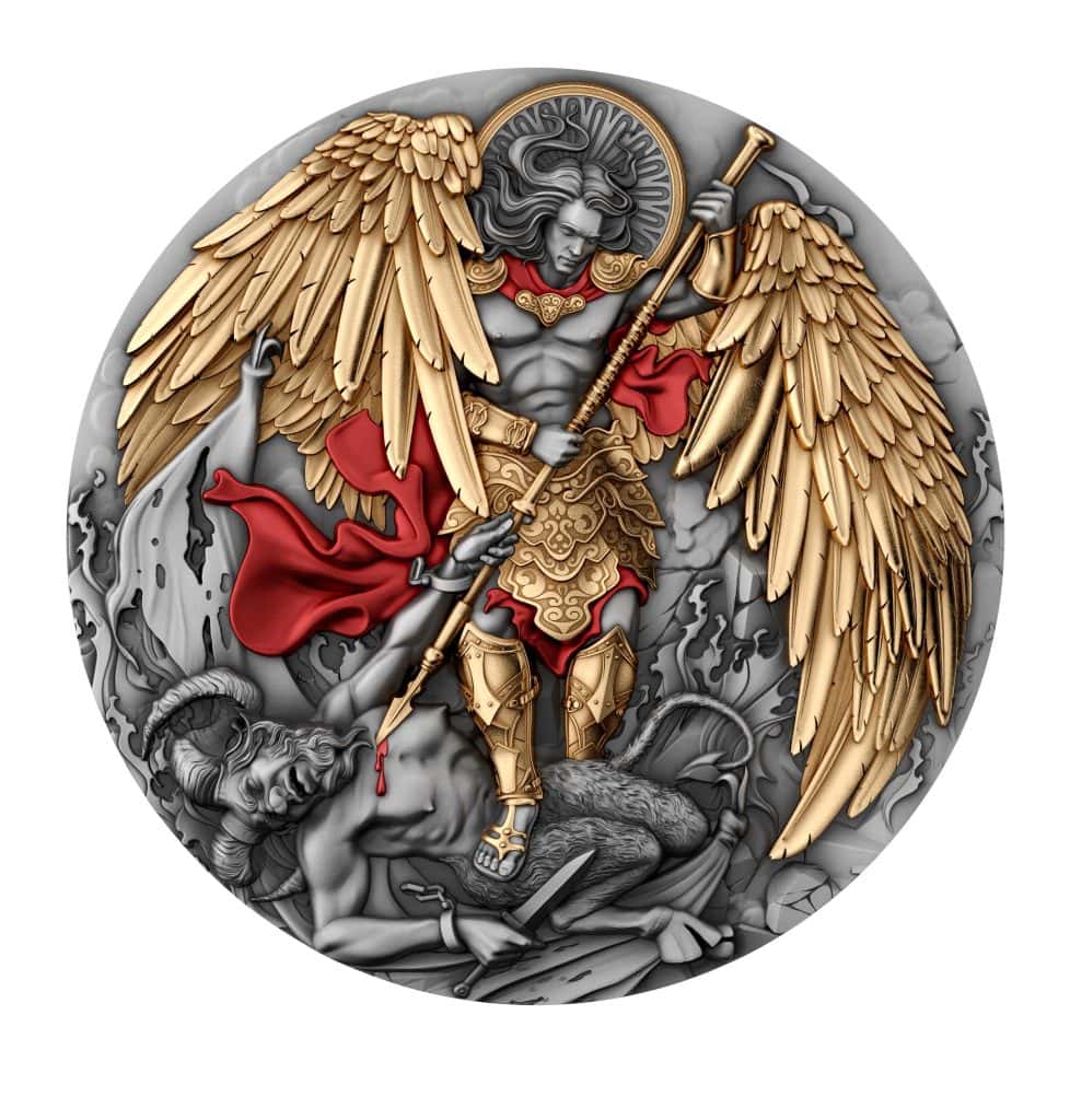Cameroon - 2024 - 2000 Francs - Archangel Michael 2oz silver (Archangel ...