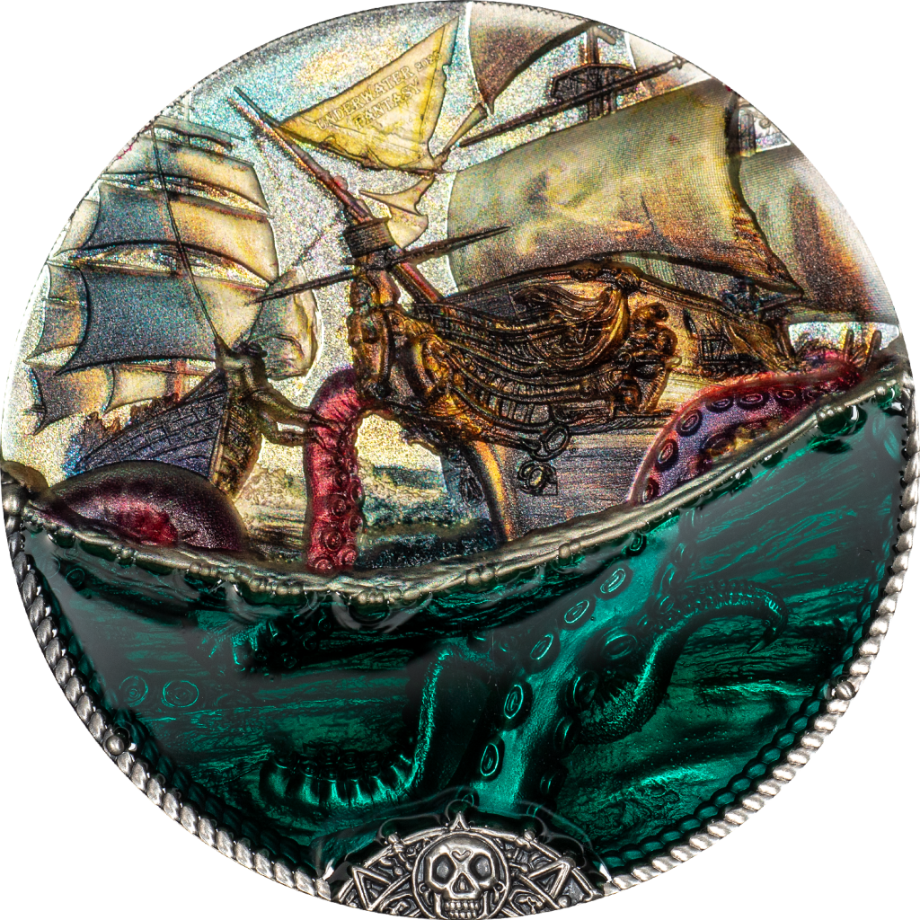 Palau - 2025 - 20 Dollars - Sea Monster (Underwater Fantasy series ...