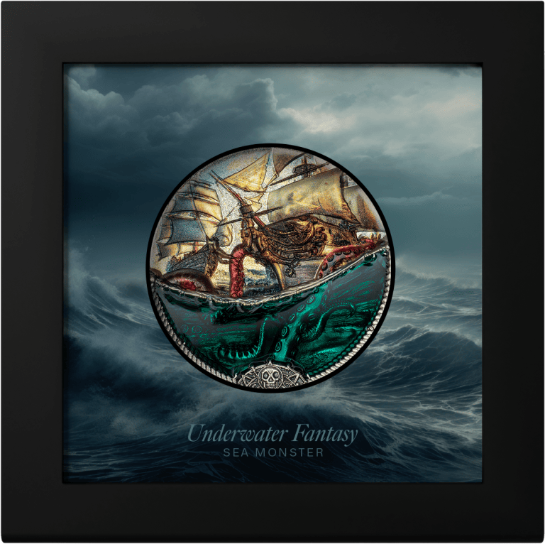 Palau - 2025 - 20 Dollars - Sea Monster (Underwater Fantasy series ...