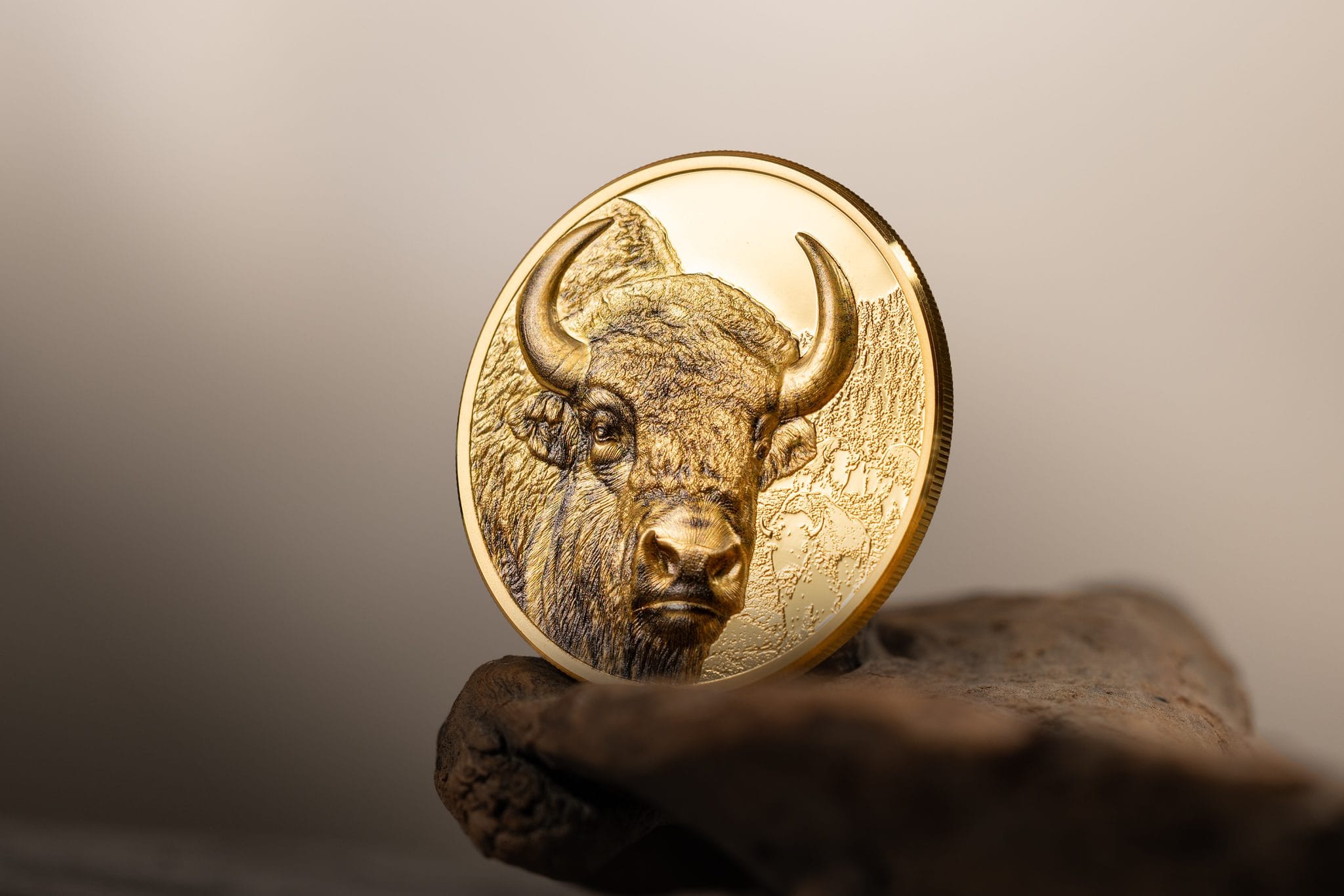 Mongolia - 2025 - 25000 Togrog - Mongolian Bison 1oz GOLD (Wild ...