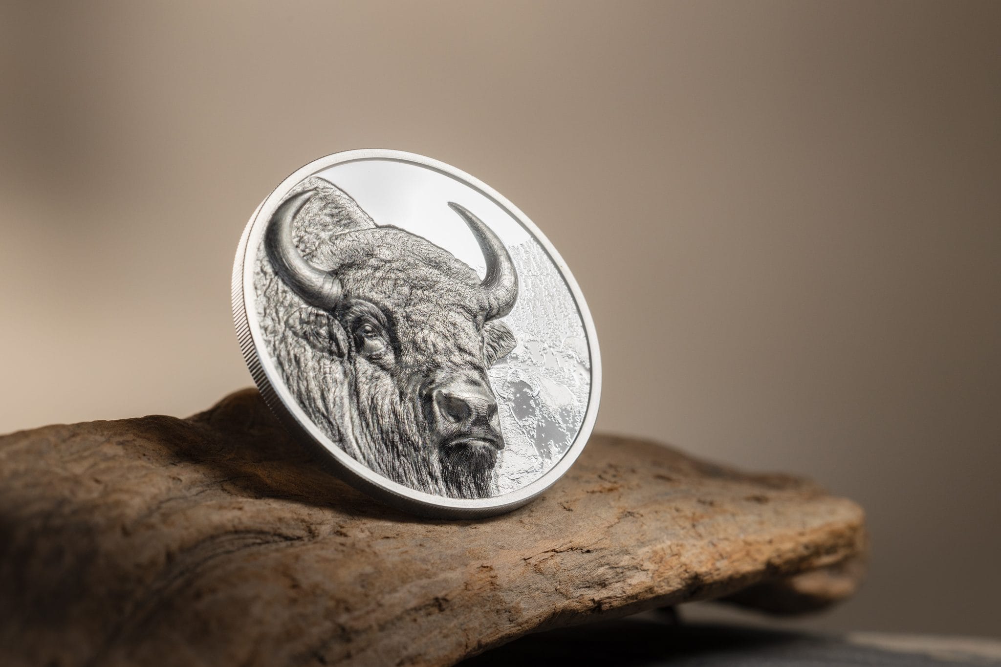 Mongolia - 2025 - 500 Togrog - Mongolian Bison 1oz SILVER (Wild ...