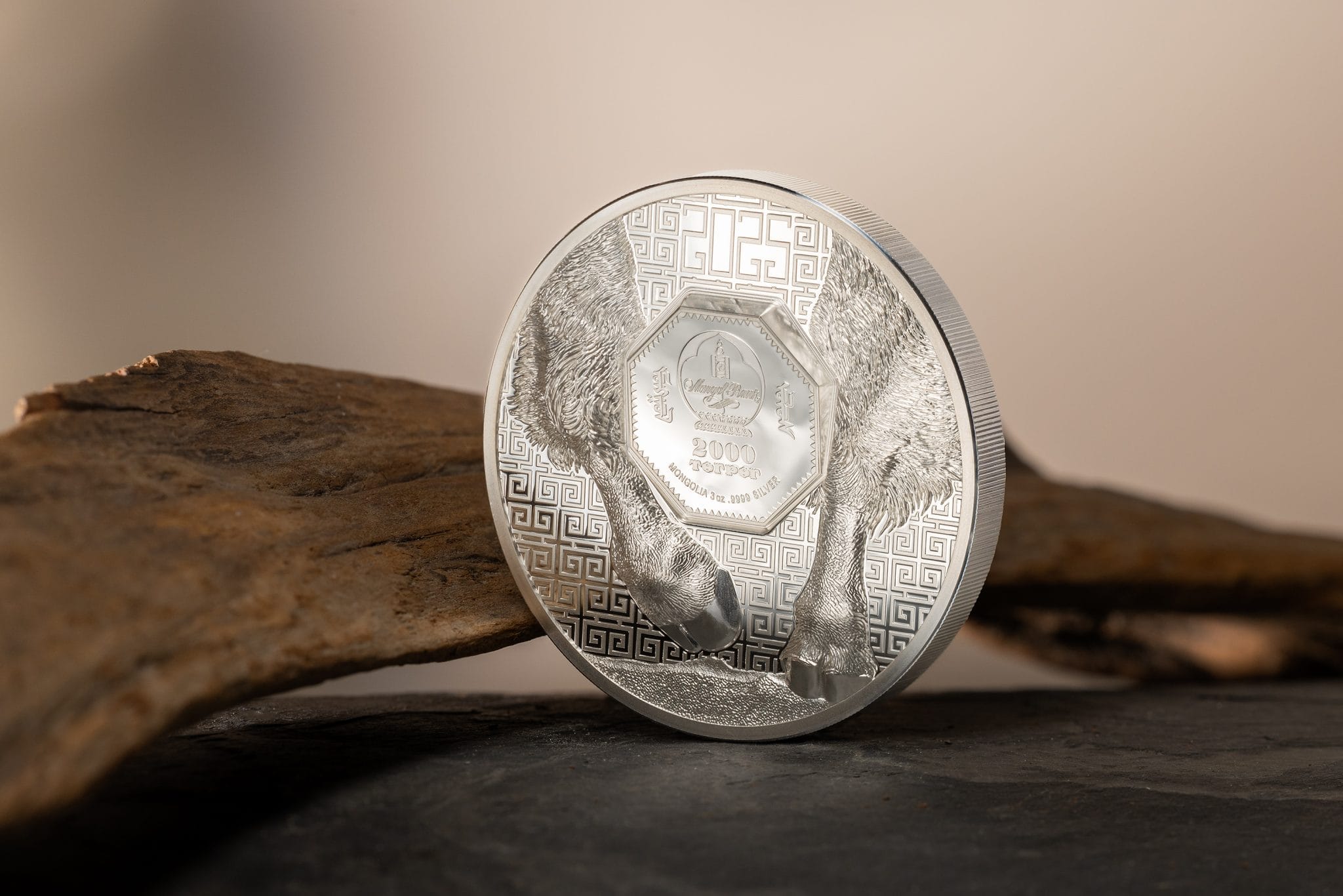 Mongolia - 2025 - 2000 Togrog - Mongolian Bison 3oz SILVER (Wild ...