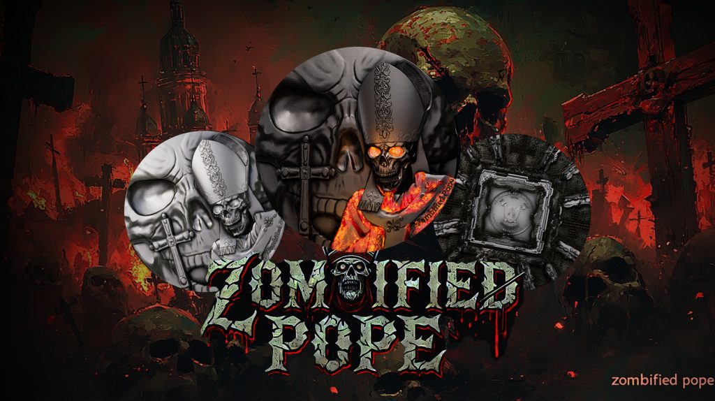 Cameroon - 2025 - 2000 Francs - Zombified Pope (Zombified series) 2oz ...