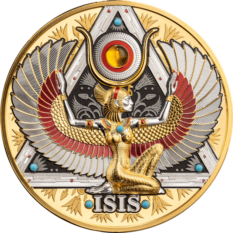 Palau - 2016 - 20 Dollars - Egyptian Symbols WINGED ISIS - NumisCollect