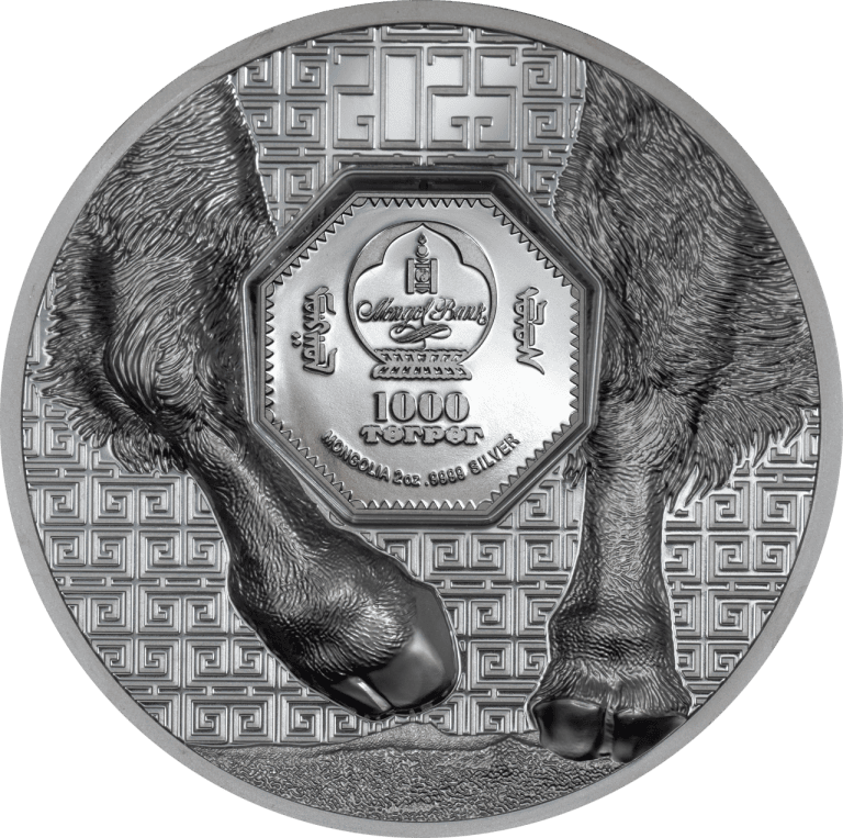 Mongolia - 2025 - 1000 Togrog - Mongolian Bison 2oz SILVER (Wild ...