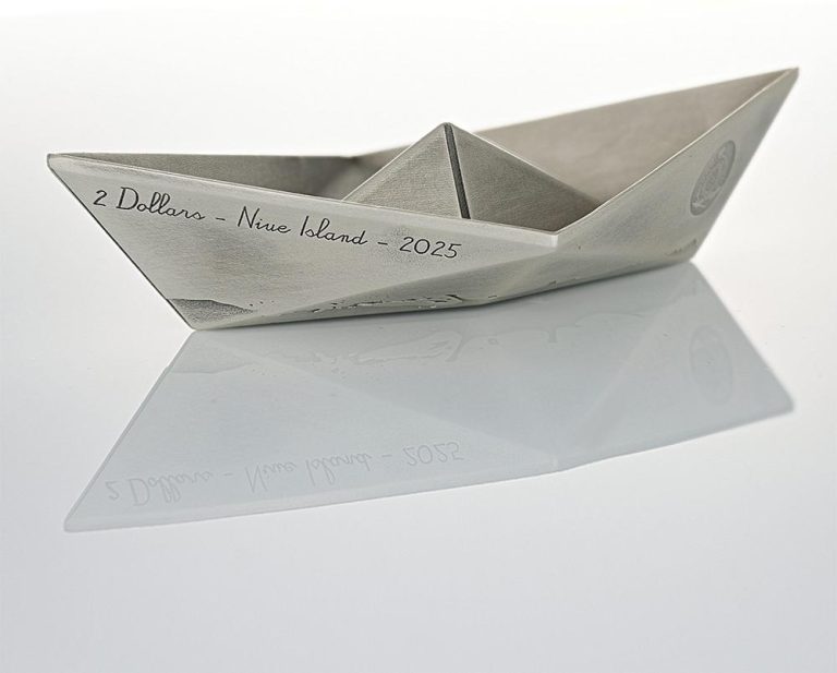 Niue - 2025 - 2 Dollars - Paper Boat (Folded Dreams series) 2oz silver ...