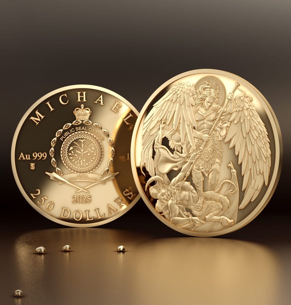 Niue - 2025 - 250 Dollars - Archangel Michael (Archangel series) 1oz ...